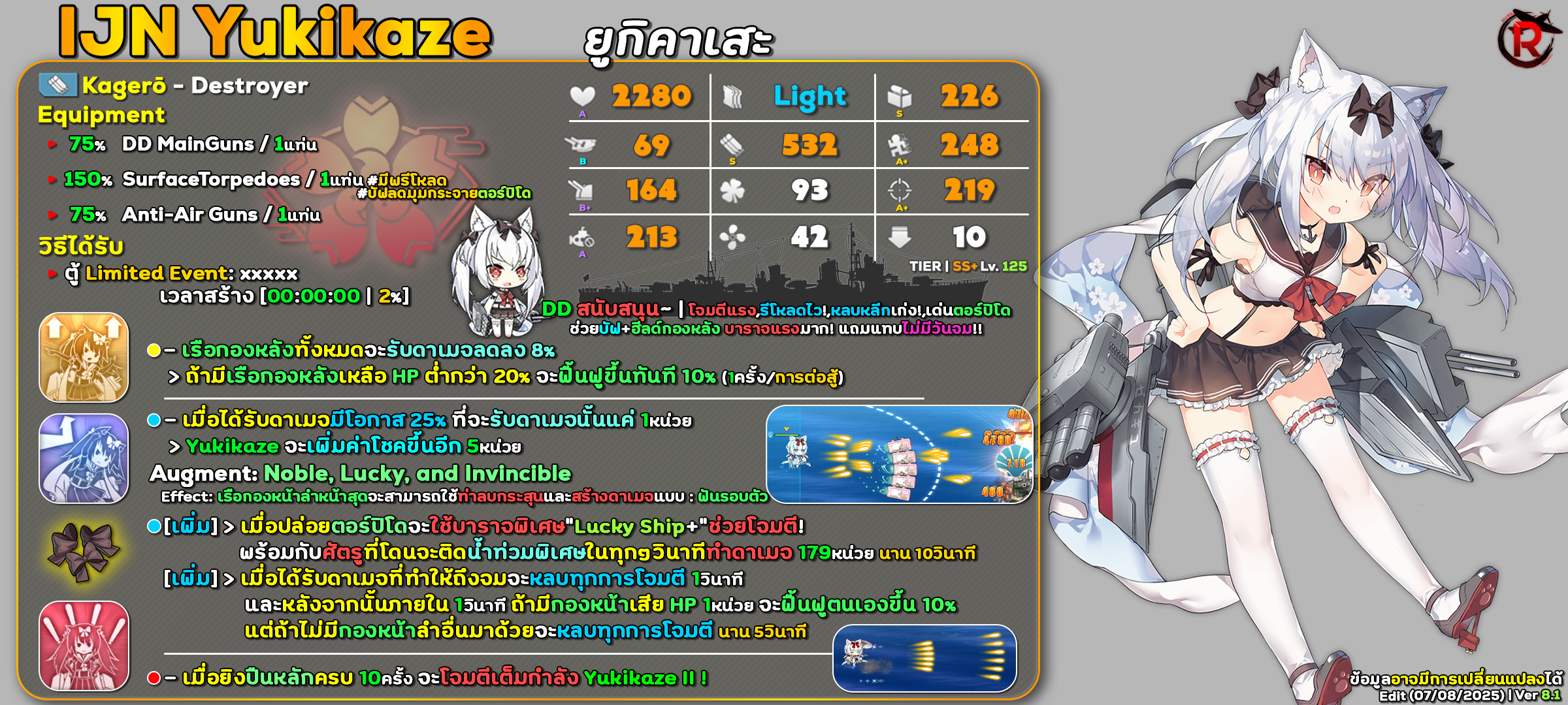 ข้อมูลของ | Azur Lane Guide TH